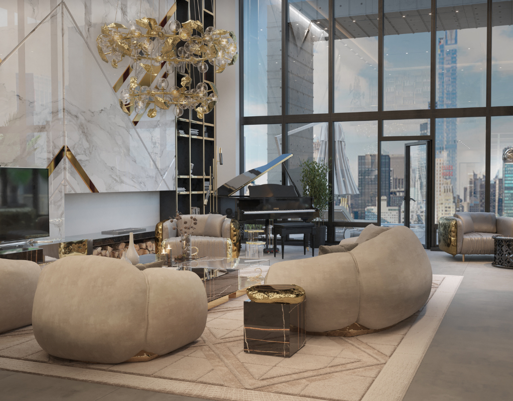 Inside A Luxury New York Penthouse By Boca do Lobo Studio